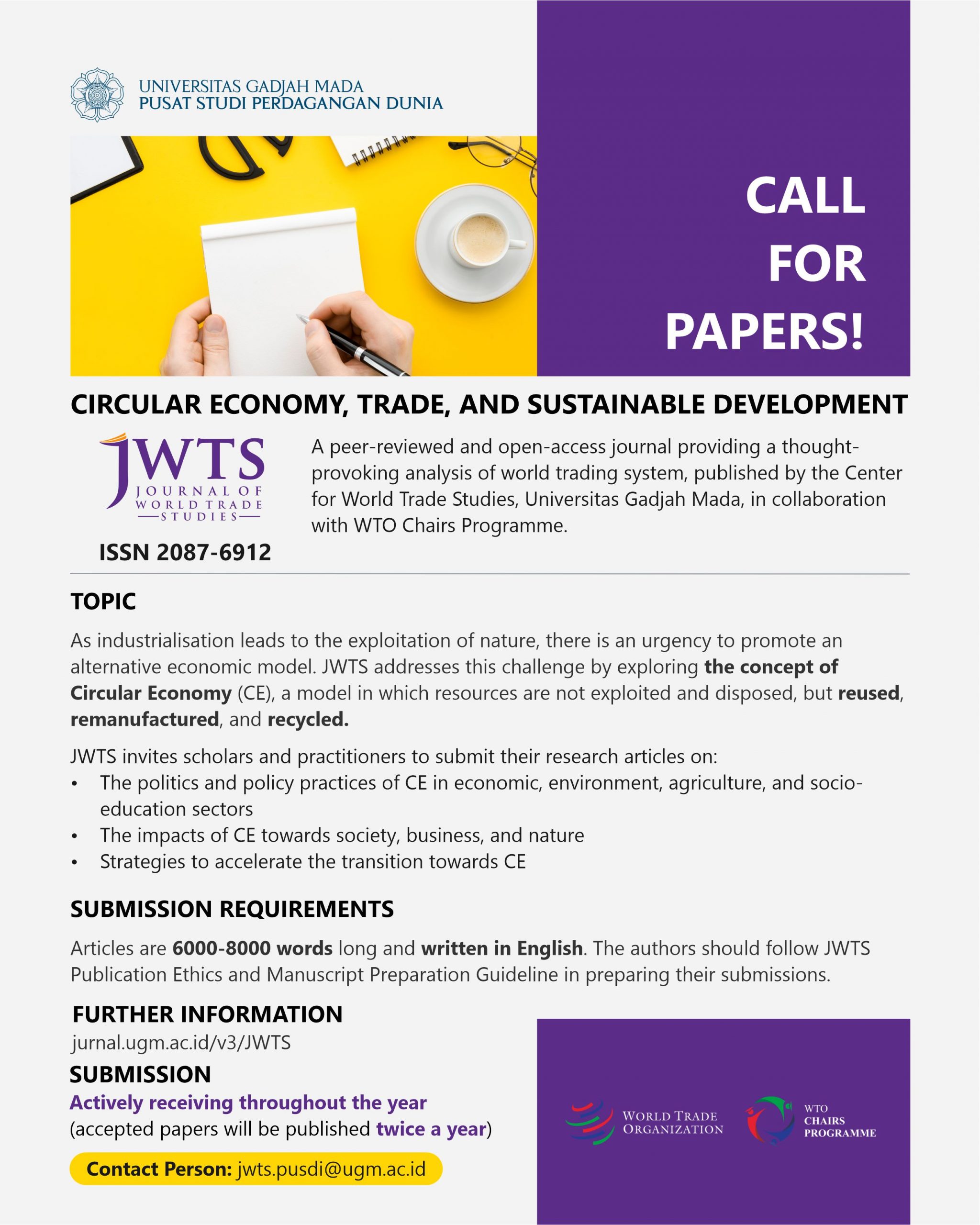 CALL FOR PAPERS! – CWTS Pusat Studi Perdagangan Dunia